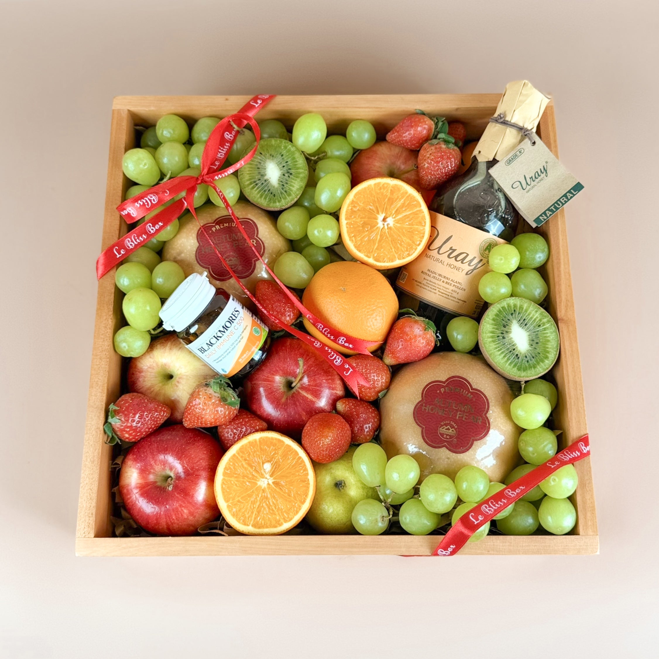 Honey Vit Wooden Fruit Box – Le Bliss Bouquet